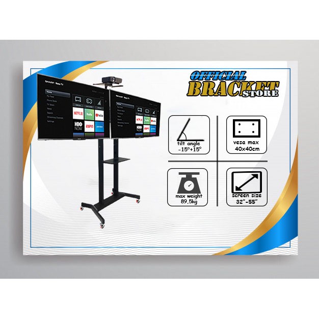 Jual Bracket Standing TV 42 Inch / 43 Inch SUPER KOKOH | Shopee Indonesia