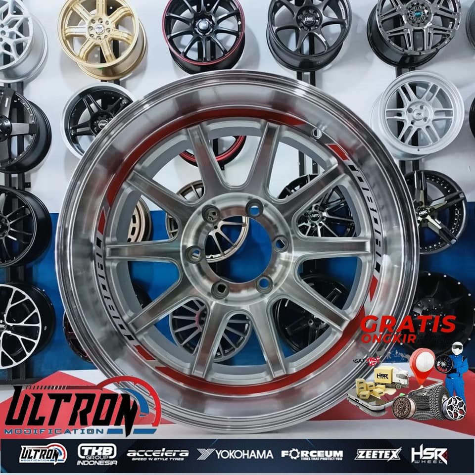Jual velg mobil ring 18 hsr TOBOALI HSR R18X95 H6X139,7 ET0 baut pajero,fortuner bukan lenso ...