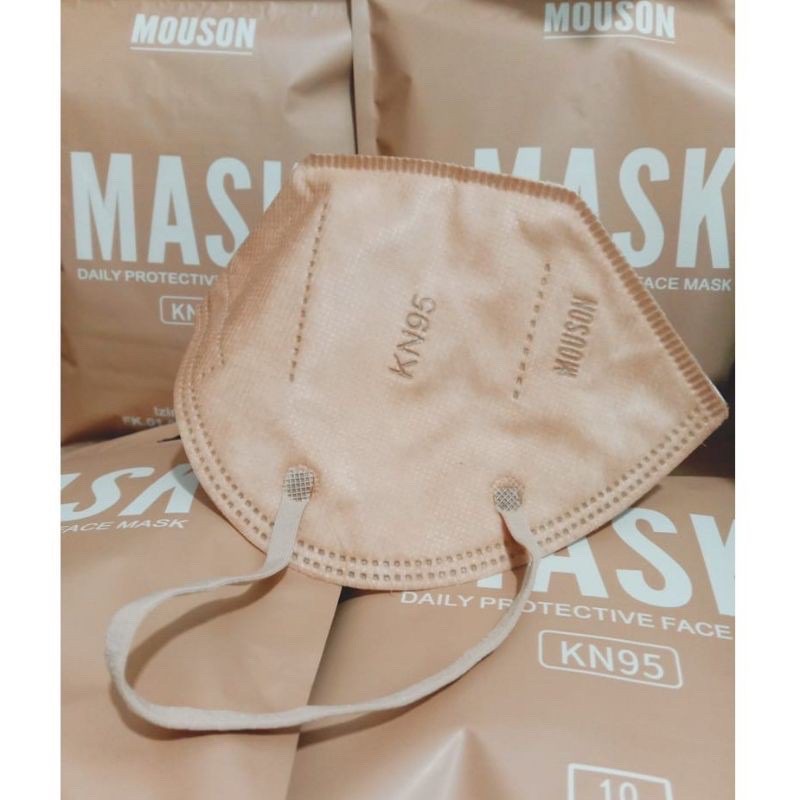 Jual Makassar. Masker KN95 Mouson Soft Beige (isi 10 pcs) | Shopee ...
