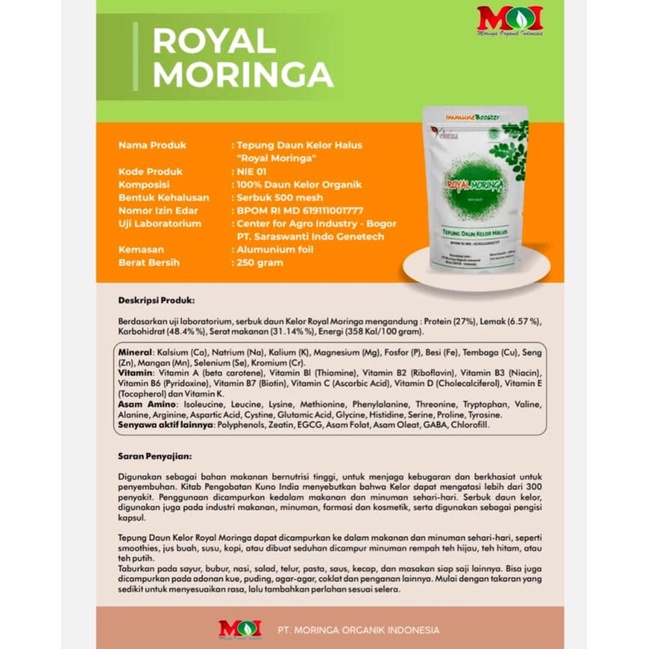 Jual Royal Moringa super nutrisi | Shopee Indonesia