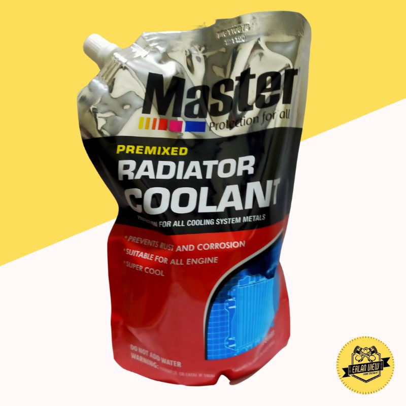 Jual Air Radiator Coolant Master Hijau Premixed 1 liter | Shopee Indonesia