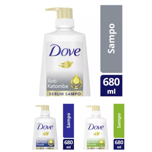 Jual DOVE Shampoo 680ml | Shopee Indonesia