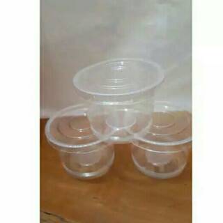 Jual CUP PUDING Gelas Plastik Cup bening kecil agar puding rujak mini ...