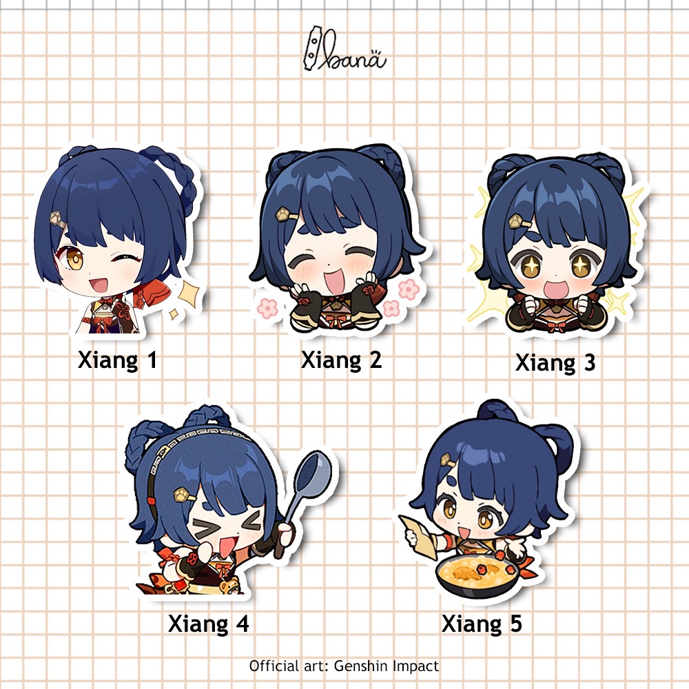 Jual Stiker Genshin Impact XIANGLING Sticker Vinyl Waterproof Bijian ...