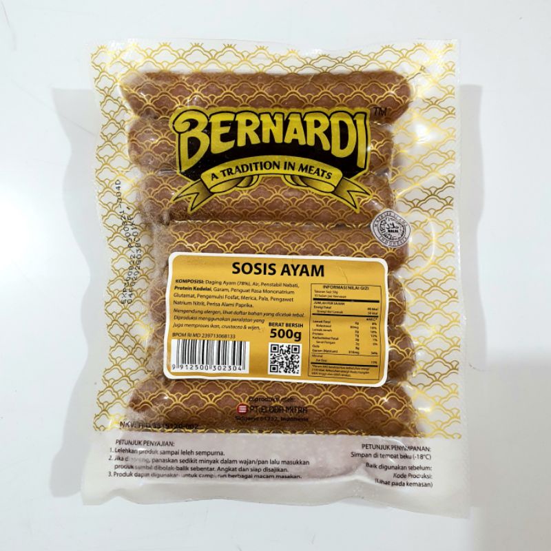 Jual Bernardi Sosis Ayam 500g | Shopee Indonesia
