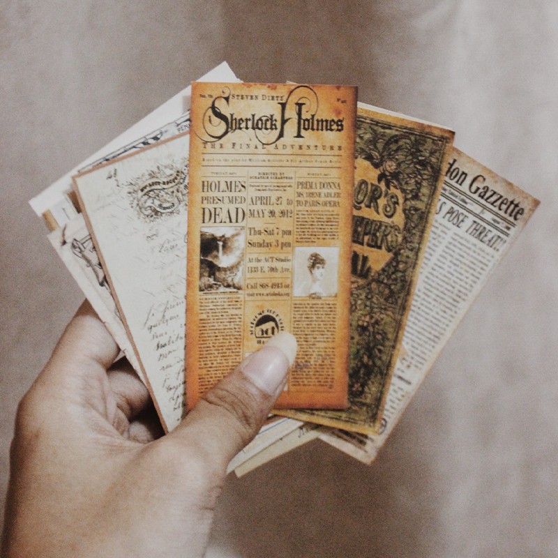 Jual Aesthetic vintage printed paper (kertas desain jadul untuk bullet ...