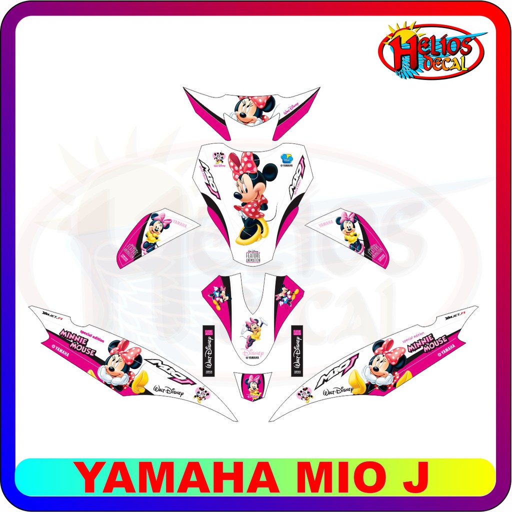 Jual STICKER DECAL MOTOR YAMAHA MIO J - KARTUN DAN MONSTER | Shopee ...