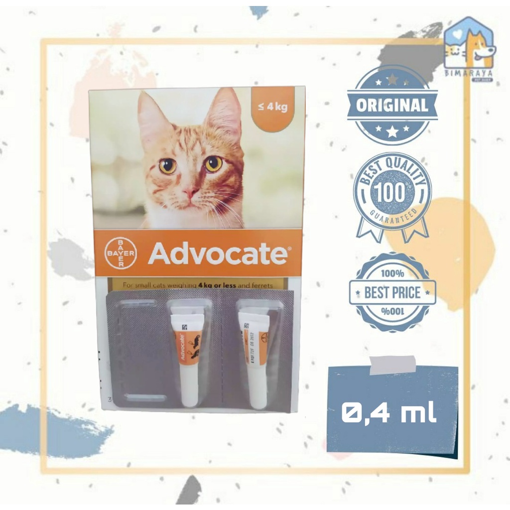 Jual OBAT KUTU KUCING ADVOCATE FOR KITTEN ( 0 - 4 KG ) | Shopee Indonesia