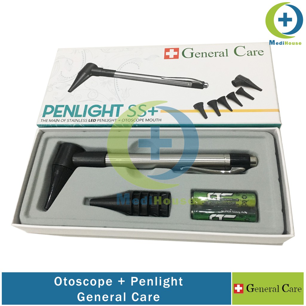 Jual Otoscope General Care / Otoskop + LED Penlight SS Telinga Hidung ...