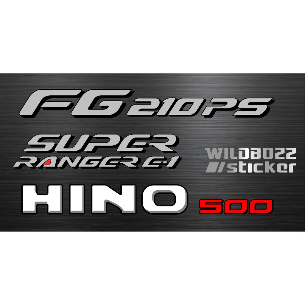 Jual Sticker HINO seri FG 210 PS -wildbozz sticker- | Shopee Indonesia