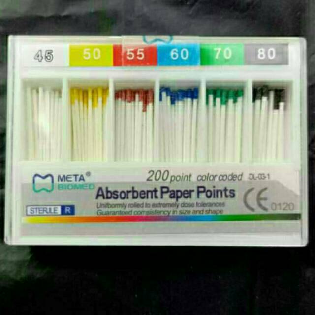 paper point dental / paper point gigi #45-80 | Shopee Indonesia