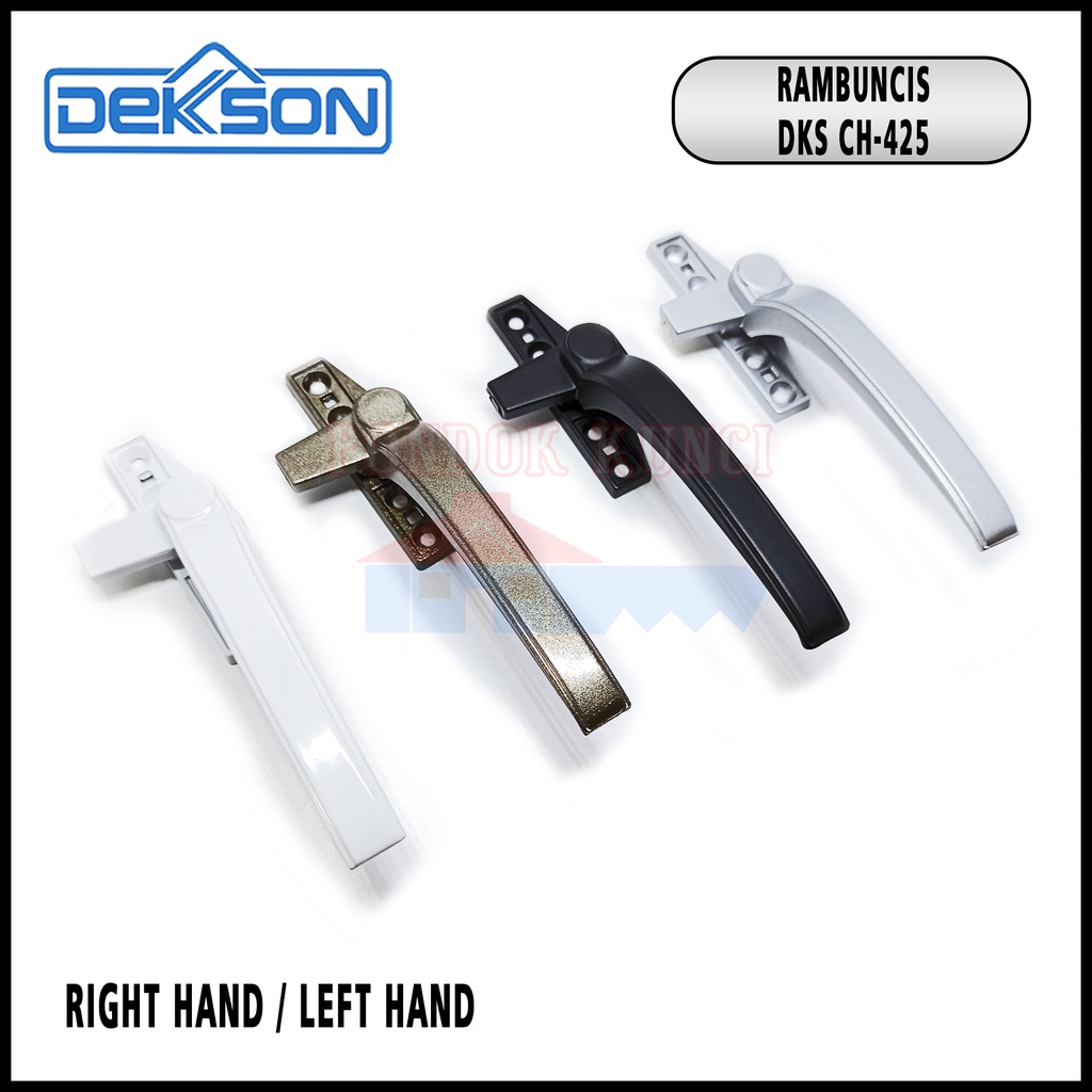 Jual Rambuncis Dekson Handle Jendela Aluminium Dekkson 425 (4 Lubang ...