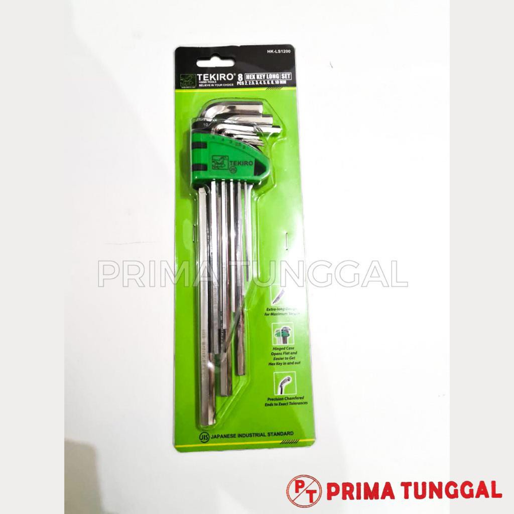Jual Kunci L Panjang set 8 PCS Tekiro Hex Key Long Set 8PCS TEKIRO ...