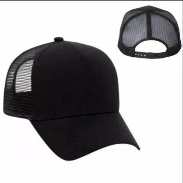 Jual Topi jaring polos Hitam | Shopee Indonesia