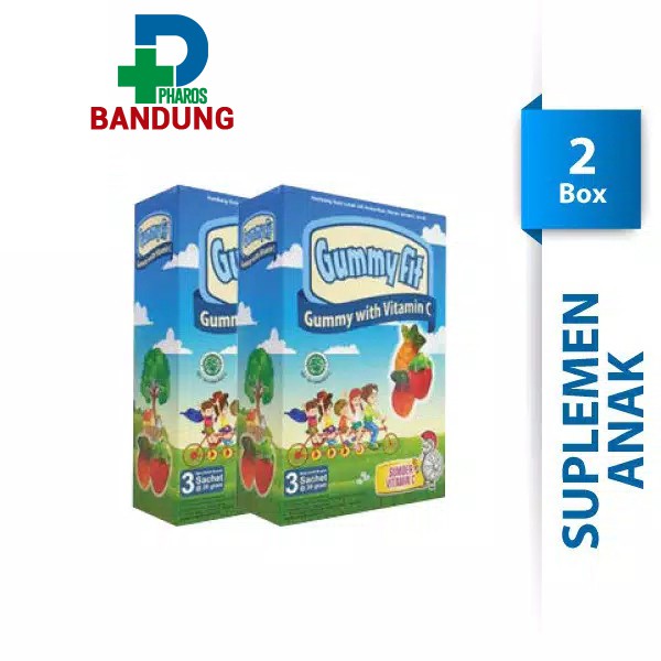 Jual Gummy Fit Suplemen - Box isi 3 Sachet @ 5 Gummy With Vitamin C ...