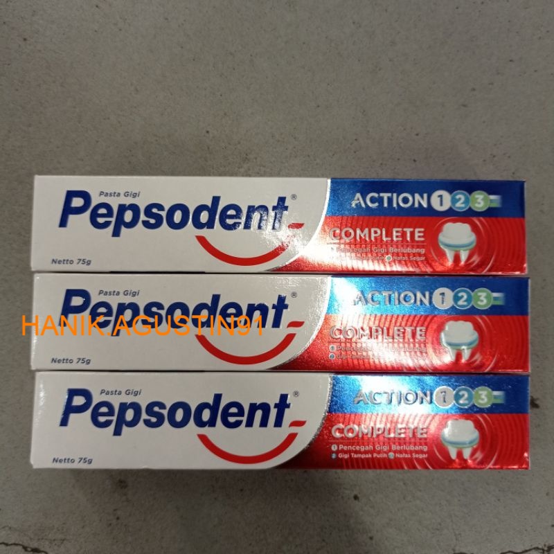 Jual Pepsodent Action 123 Complete Pasta Gigi 75Gr | Shopee Indonesia