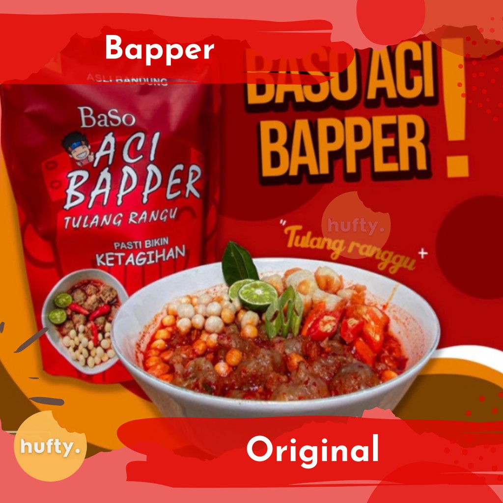 BASO ACI BAPPER TULANG RANGU ORIGINAL HUFTY SNACK | Shopee Indonesia