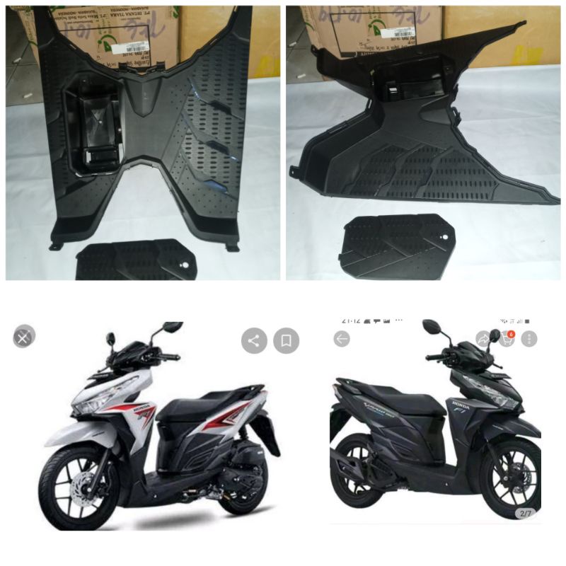 Jual Bordes dek pijakan injakan kaki step floor + tutup aki vario 125 150 led 2015 2016 2017 ...