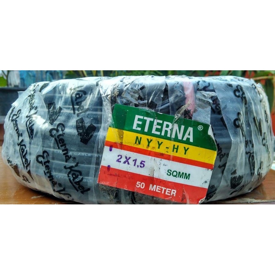 Jual KABEL SERABUT NYY-HY 2X1.5 ETERNA ECERAN ( Harga per Meter ) | Shopee Indonesia