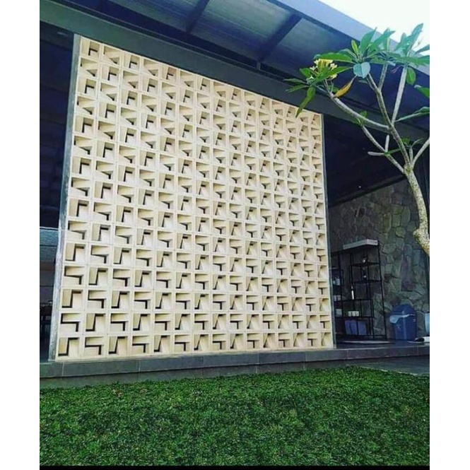 Jual roster/modern/beton/minimalis/lubang angin/roster motif z putih ...