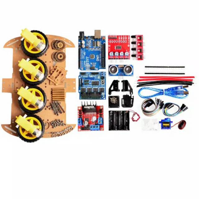 Jual Arduino Avoid Tracking Smart Robot Car (DIY Kit) | Shopee Indonesia