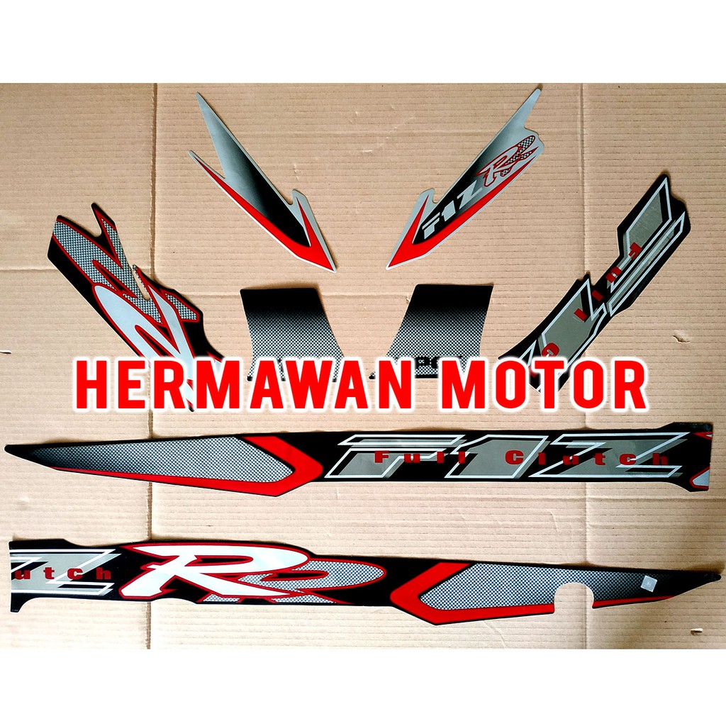 Jual Yamaha FIZ R Striping-stiker Yamaha FIZ R Warna merah abu ...