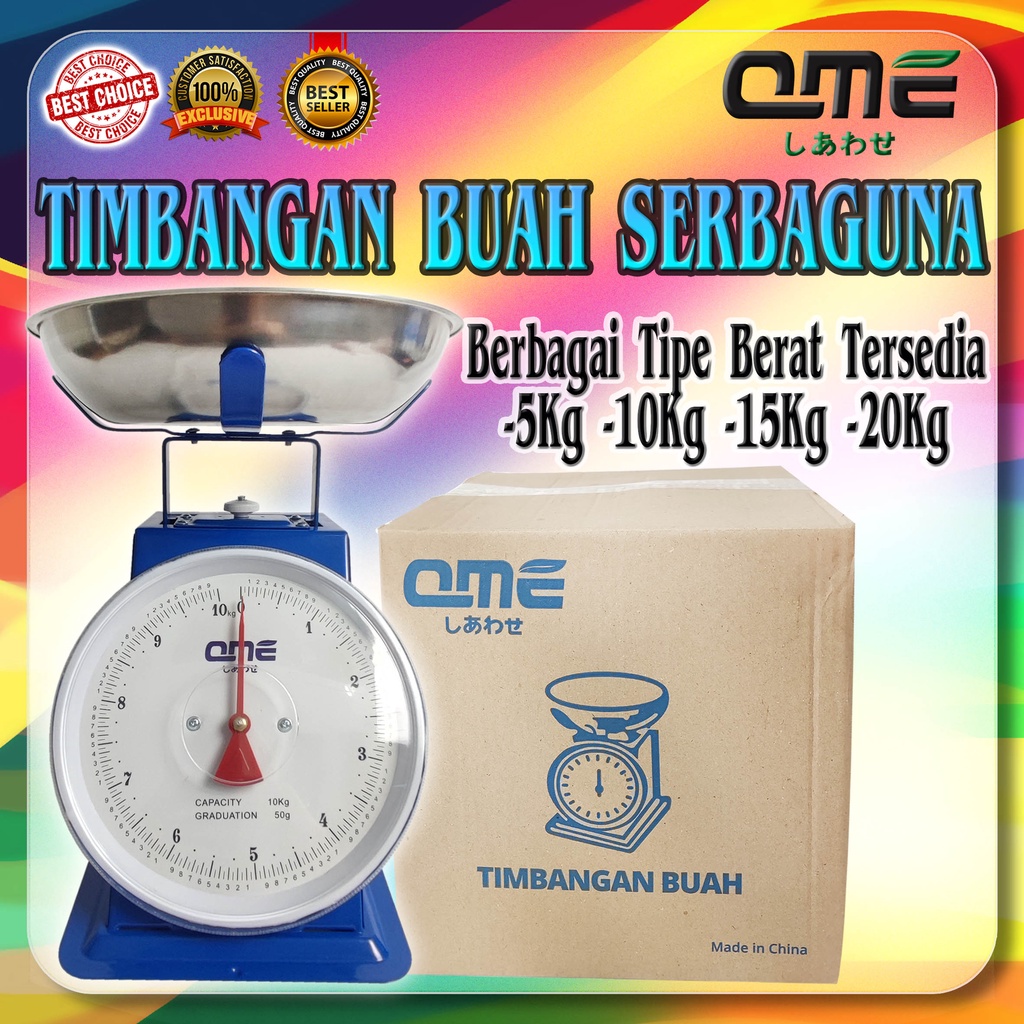 Jual QME Timbangan Analog - Timbangan Buah - Timbangan Manual (5KG ...