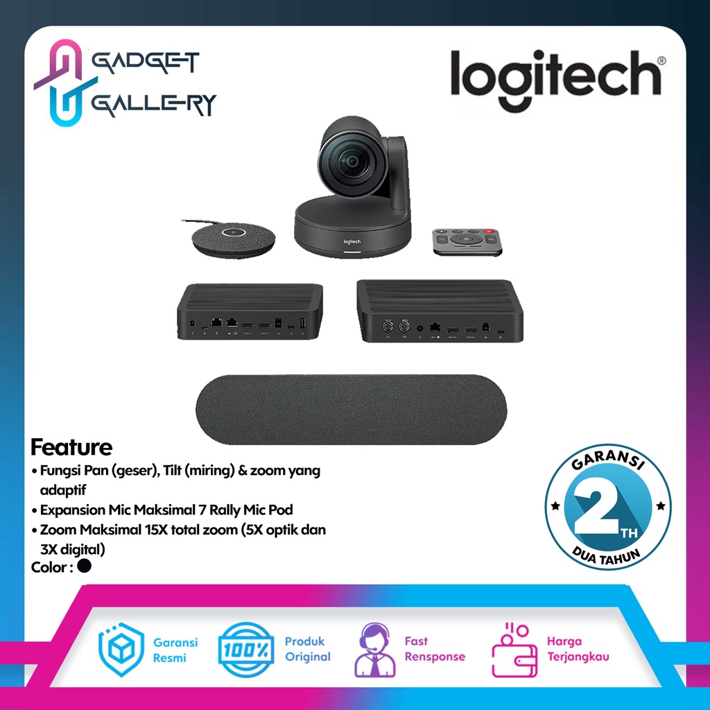 Jual Logitech Rally System Ultra HD Conference Cam - Garansi Resmi 2 ...