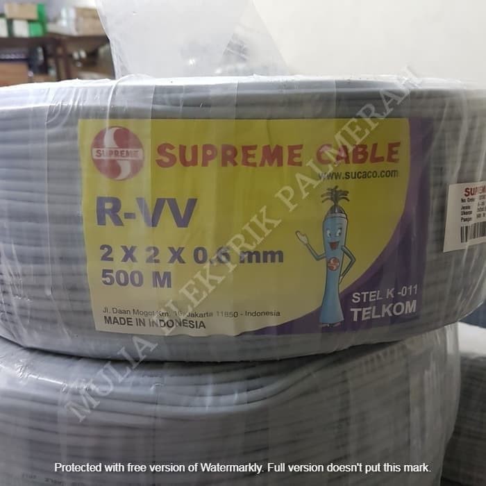 Jual KABEL TELEPON ISI 4 SUPREME 2X2X0,6MM ECERAN | Shopee Indonesia