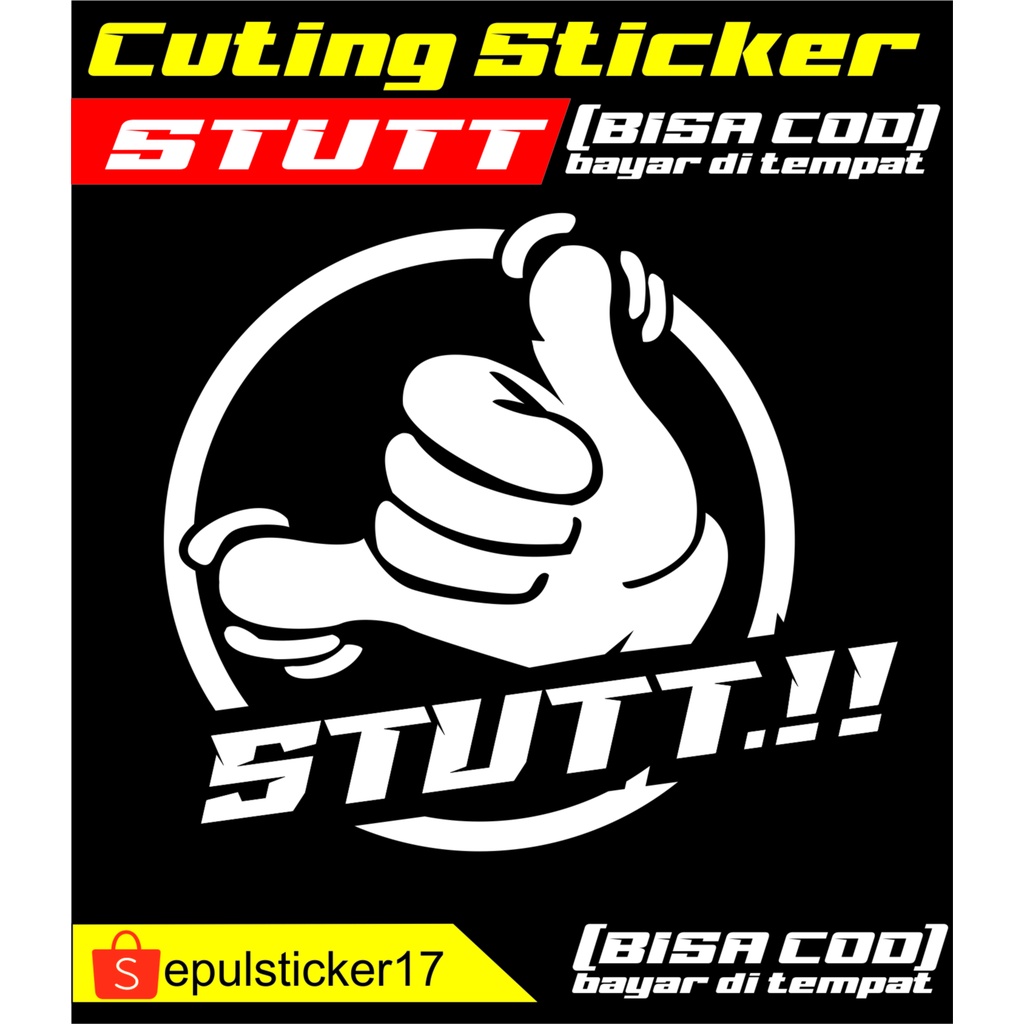 Jual STIKER CUTING TANGAN OLENG STUTT,MOBIL DAN TRUCK,KACA SAMPING ...