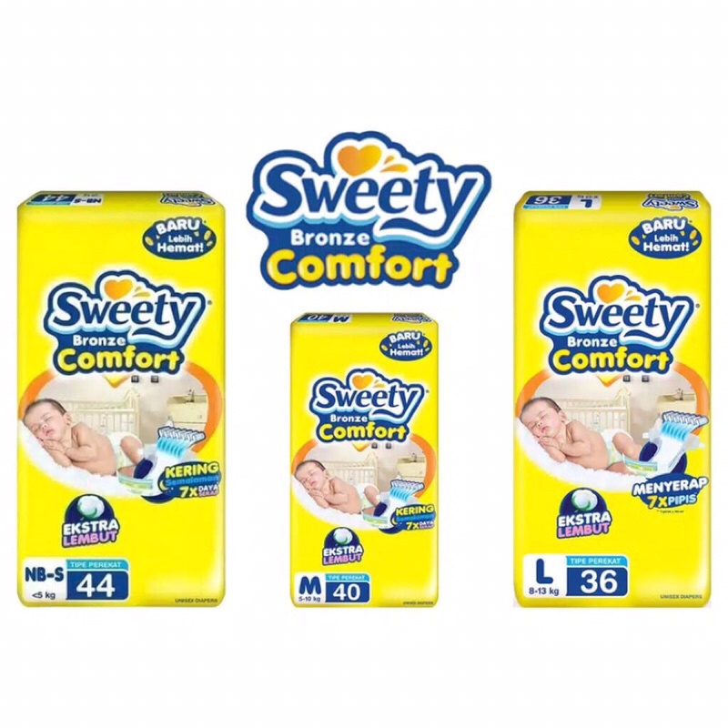 Jual SWEETY BRONZE COMFORT / Tipe perekat / NB-S44 M40 L36 | Shopee ...