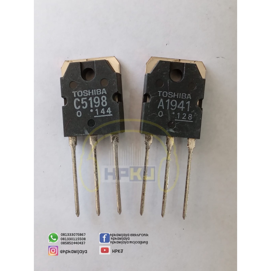 Jual PROMO!! TRANSISTOR THOSIBA A1941 C5198 Transistor 5198-1941 a 1598 ...