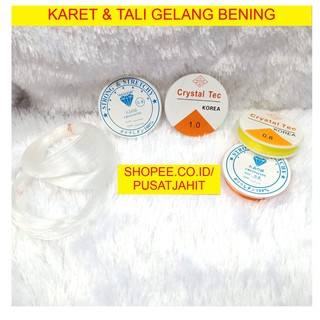 Jual KARET SENAR GELANG 0.8 MM / 1.0 MM BENING WARNA WARNI | Shopee ...