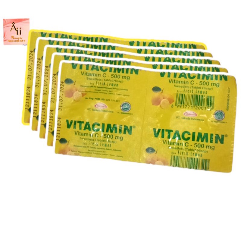 Jual vitacimin vitamin c 500mg vitamin c merk vitacimin harga per 10pcs ...