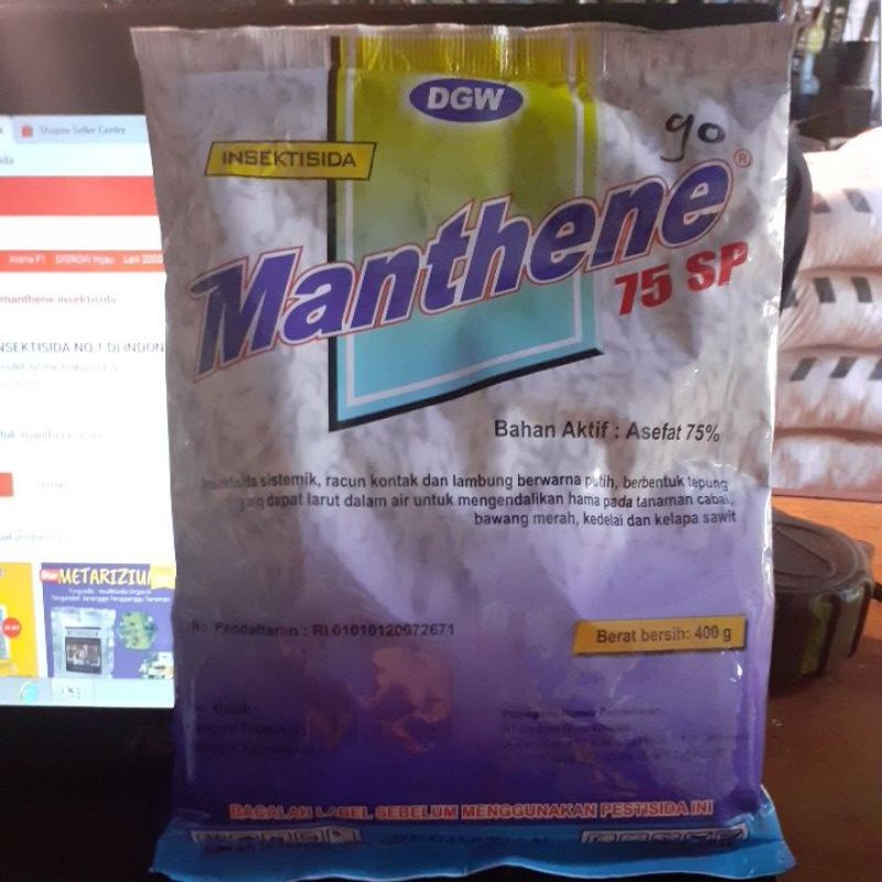 Jual Manthene Insektisida 75 SP 400 gram (Bahan aktif Asefat 75 % ...