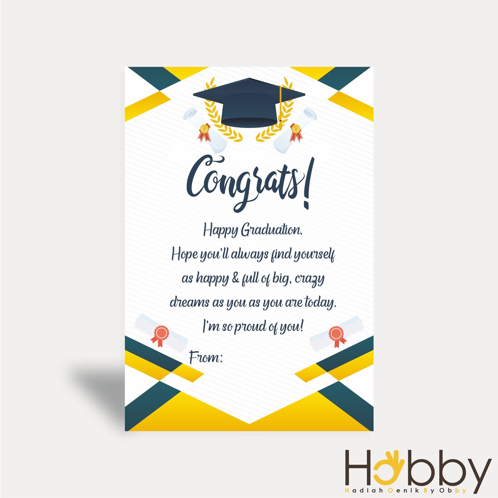 Jual GIFT CARD GRADUATION WISUDA KELULUSAN - WAJIB ORDER BERSAMA JAM ...