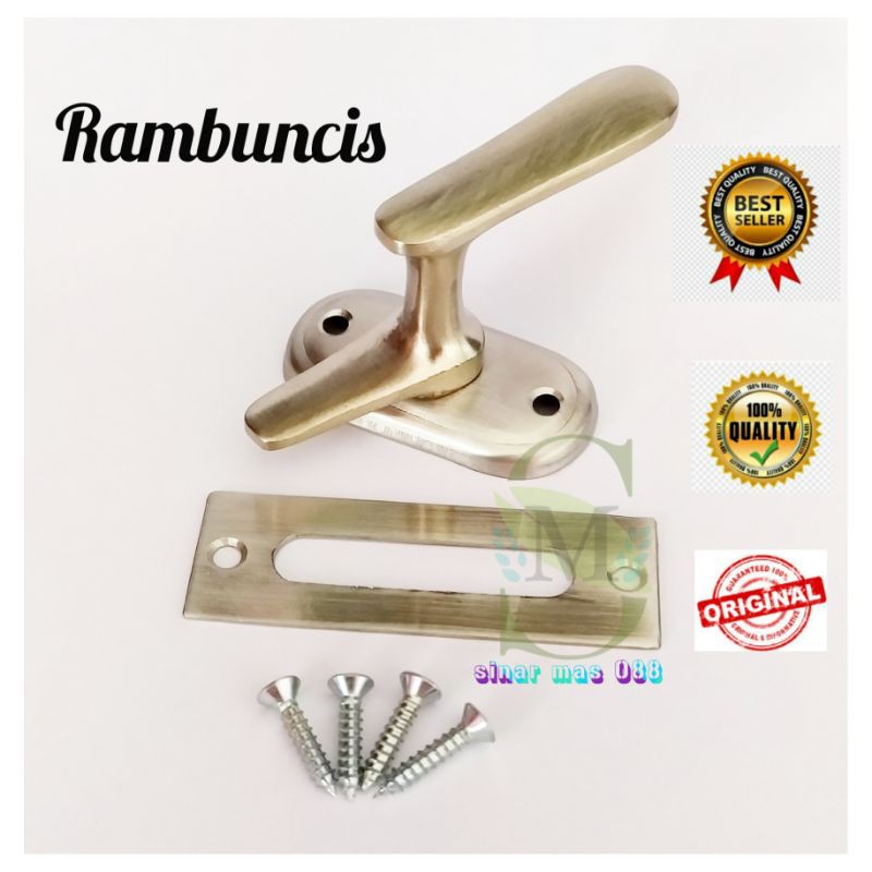 Jual RAMBUNCIS GRENDEL JENDELA PUTIH / GRENDEL PINTU JENDELA / PENGAIT ...