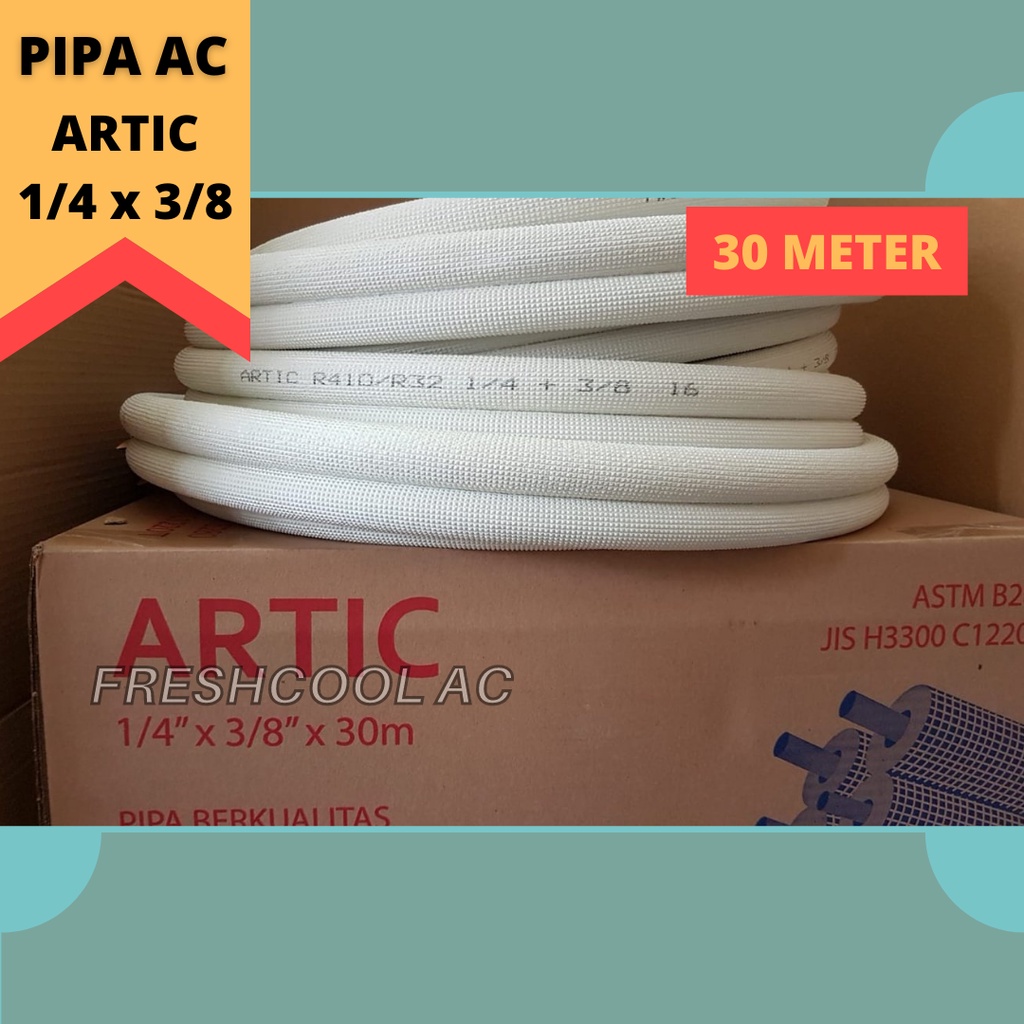 Jual PIPA AC ARTIC 1/4 X 3/8 UTK AC 1/2 PK - 1 PK (30 METER) | Shopee ...