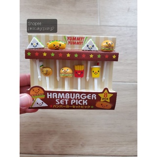 Jual Torune Tusuk Bento Burger Sandwich Hotdog Roti French fries ...