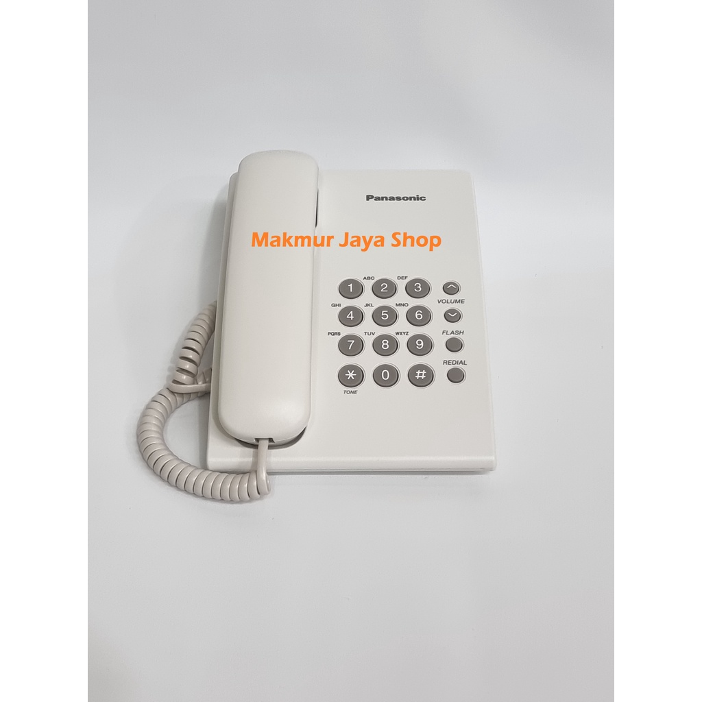 Jual Telephone Kabel Panasonic KX-TS500 white Indonesia|Shopee Indonesia