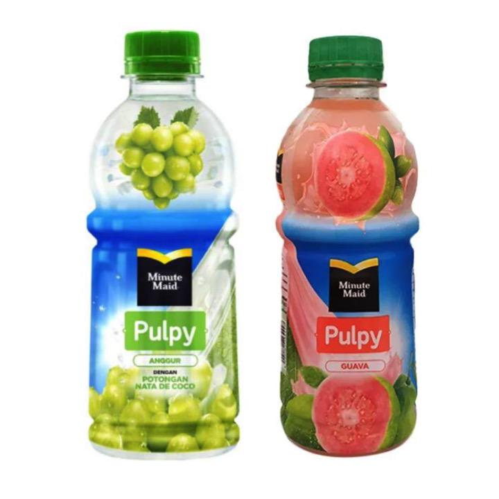 Jual Minute Maid Pulpy Grape 300 ml + Minute Maid Pulpy Guava 300 ml ...