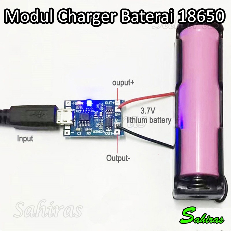 Jual Modul Charger / Ces Baterai 18650 Dengan Proteksi Tipe Micro USB ...
