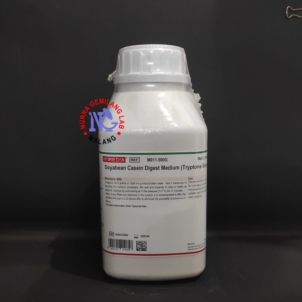 Jual Media Soyabean Casein Digest Medium (Tryptone Soya Broth) Himedia ...