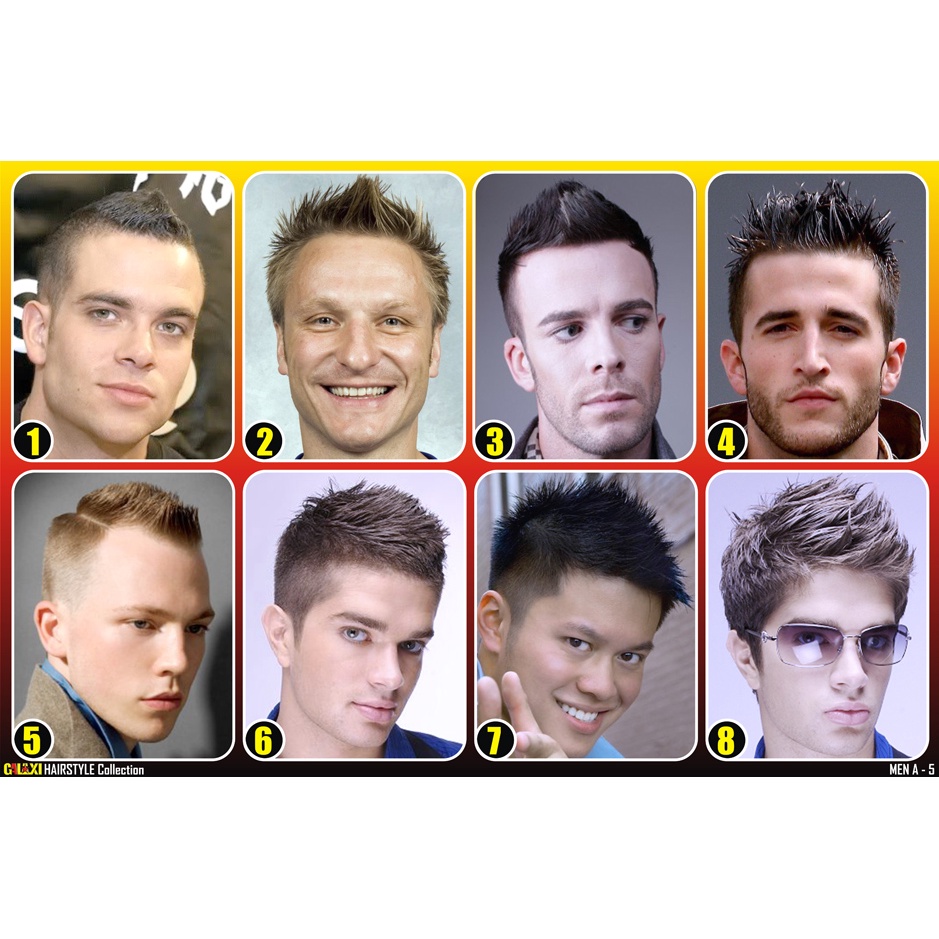 Jual POSTER PANGKAS RAMBUT, BARBER SHOP DAN SALON MODEL PRIA TERBARU ...