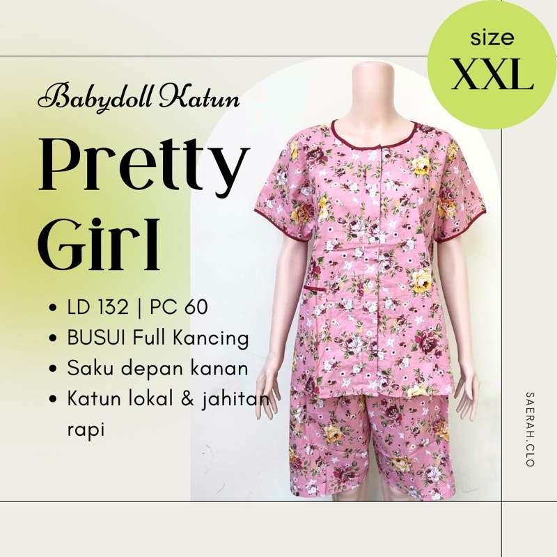Jual Pretty Girl Babydoll Katun JUMBO Ukuran XXL BUSUI | LD 132 PC 60 ...