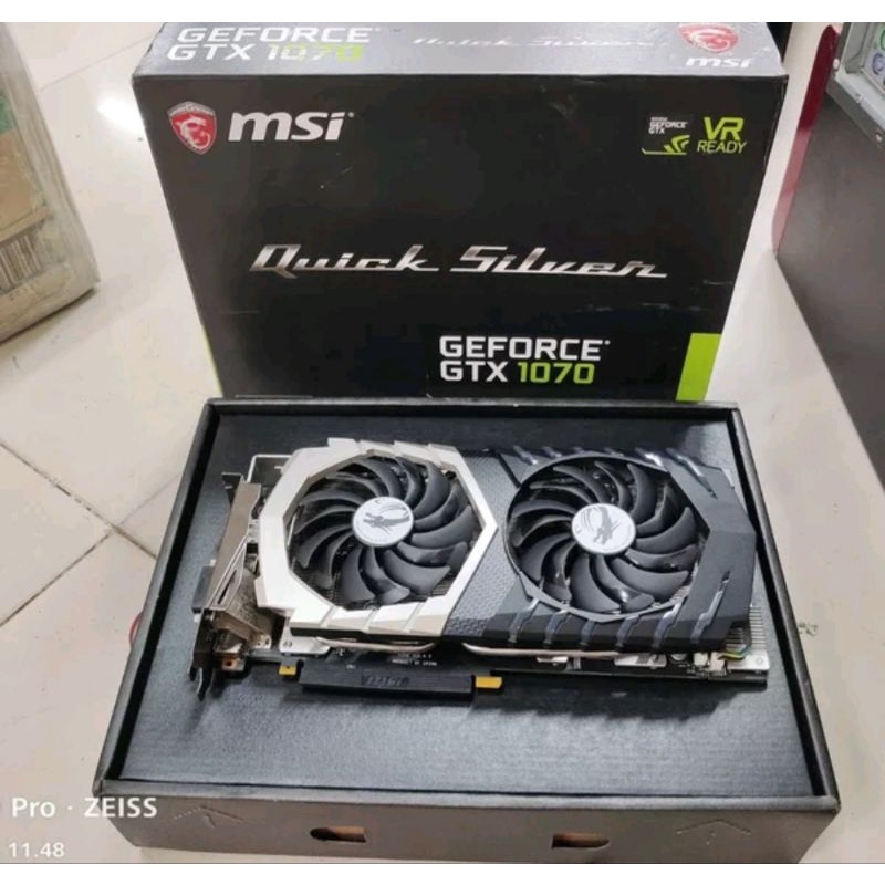 Jual VGA gaming MSI GTX 1070 quick silver 8gb 256bit ddr5 | Shopee Indonesia