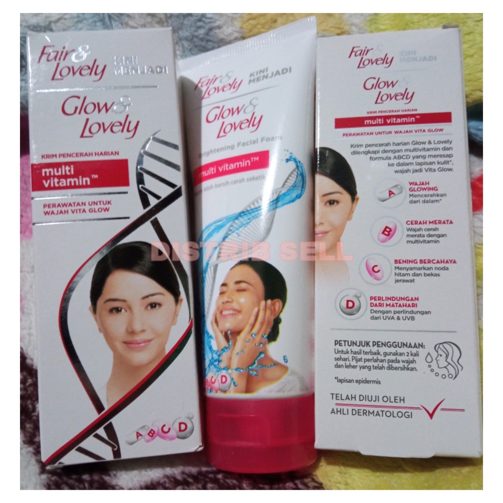 Jual Glow Lovely Multivitamin Cream 25gr Krim Pencerah Harian 50G ...