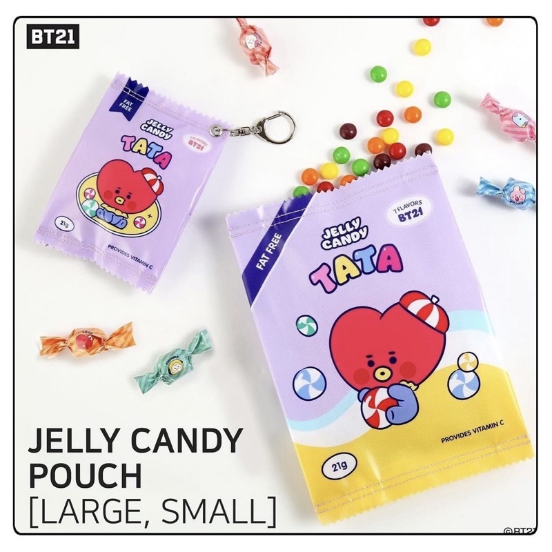 Jual BT21 Jelly Candy Pouch (LARGE/SMALL) | Shopee Indonesia