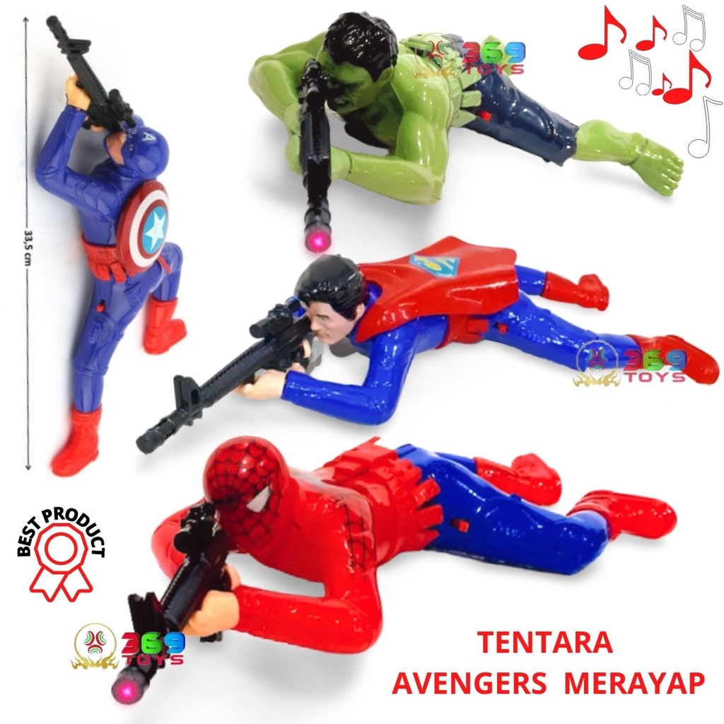 Jual MAINAN ANAK FIGUR TENTARA MERAYAP MERANGKAK CAPTAIN - HULK ...