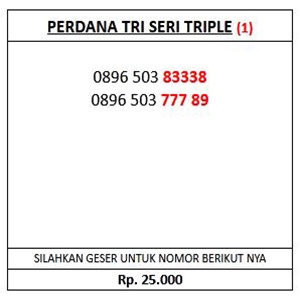 Jual Perdana Cantik Tri - Three Seri Triple - Nomor Cantik | Shopee ...